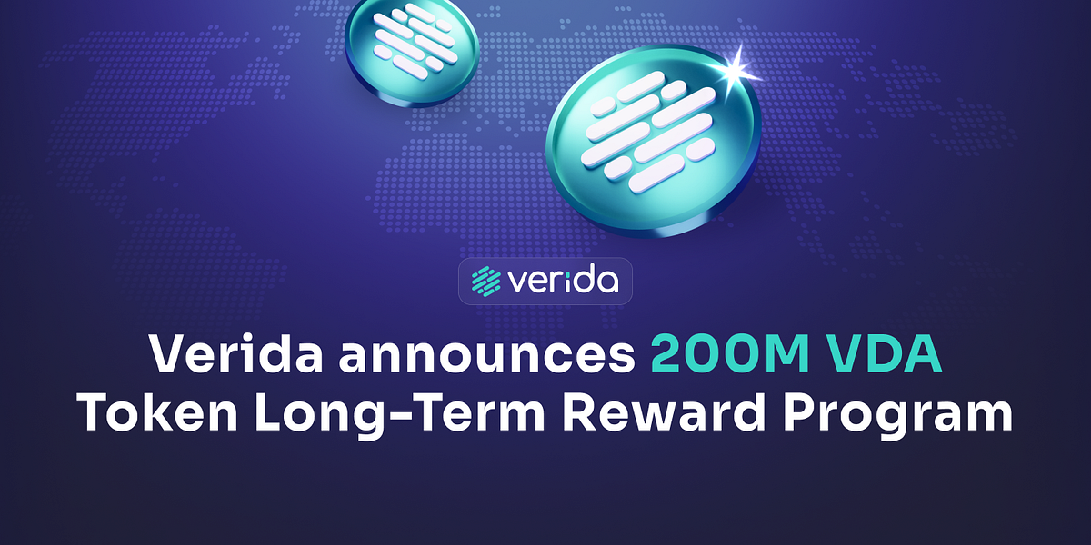 Verida Announces 200M VDA Token Long-Term Reward Program | by Verida ...