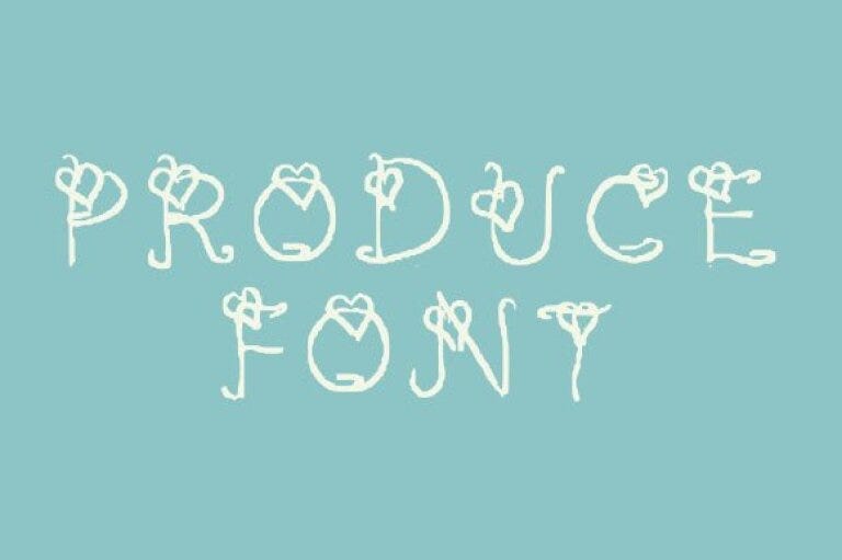 Produce Font Free Download - audrey97 - Medium