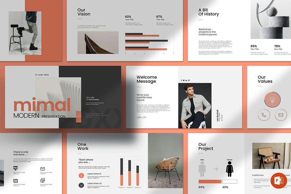 Modern Minimal PowerPoint Template | by Yvessaintlaurent | Medium