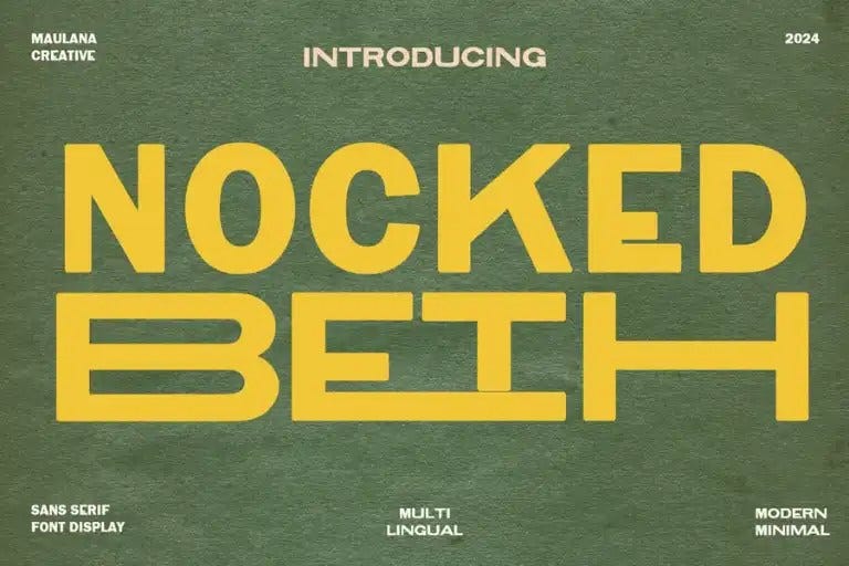 Nocked Beth Font | by kaisunnan8 | Aug, 2024 | Medium