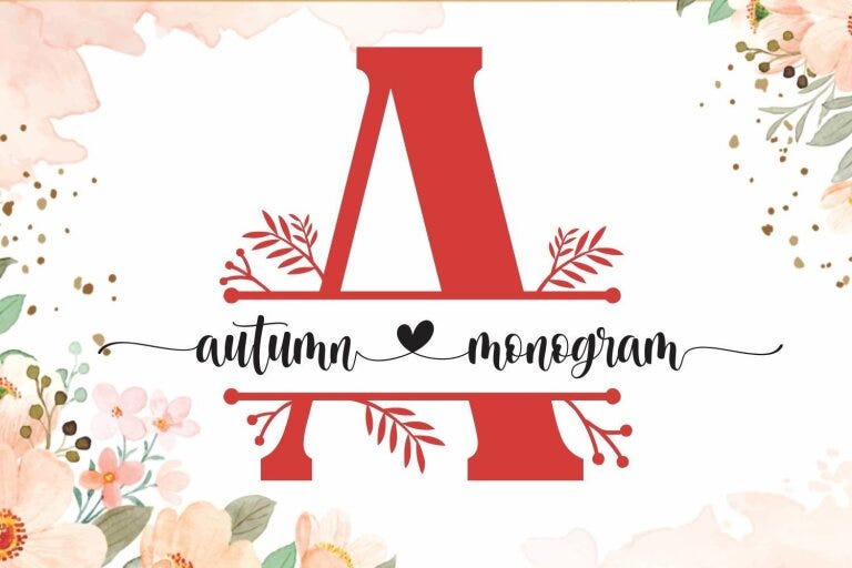 Autumn Monogram Font Download Free - kaisunnan8 - Medium