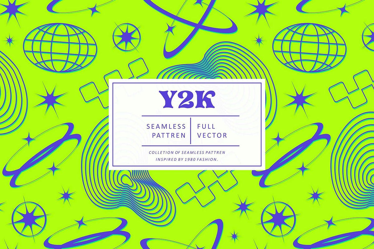 Y2k Seamless Vector Pattern | by Zenzest | Jul, 2024 | Medium