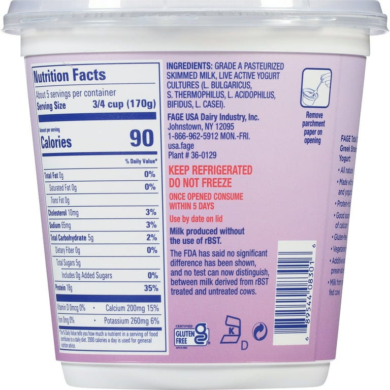 Fage Greek Yogurt Nutrition Facts: Health Benefits Unveiled | by ...