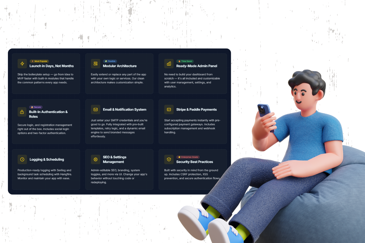 Tool to help you skip the time-consuming app setup phase: Prebuilt in ...