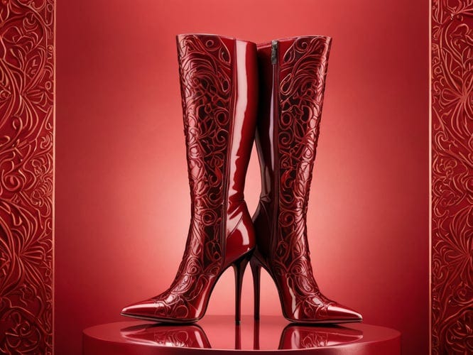 Red Stiletto Boots | by Charlotte Fleet | Medium