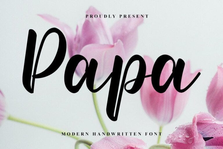 Papa Font Download Free - Kaikaisun89 - Medium