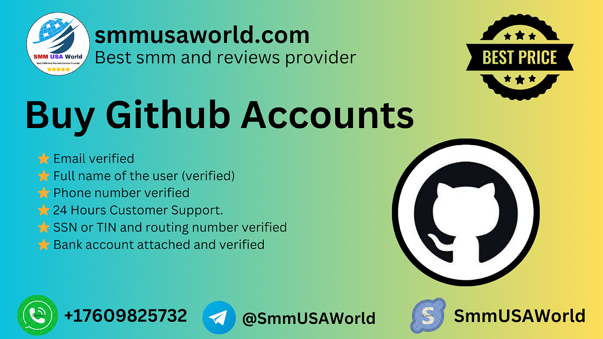 #Top 6 Website Buy Github Accounts | by Smm USA World | Oct, 2024 | Medium