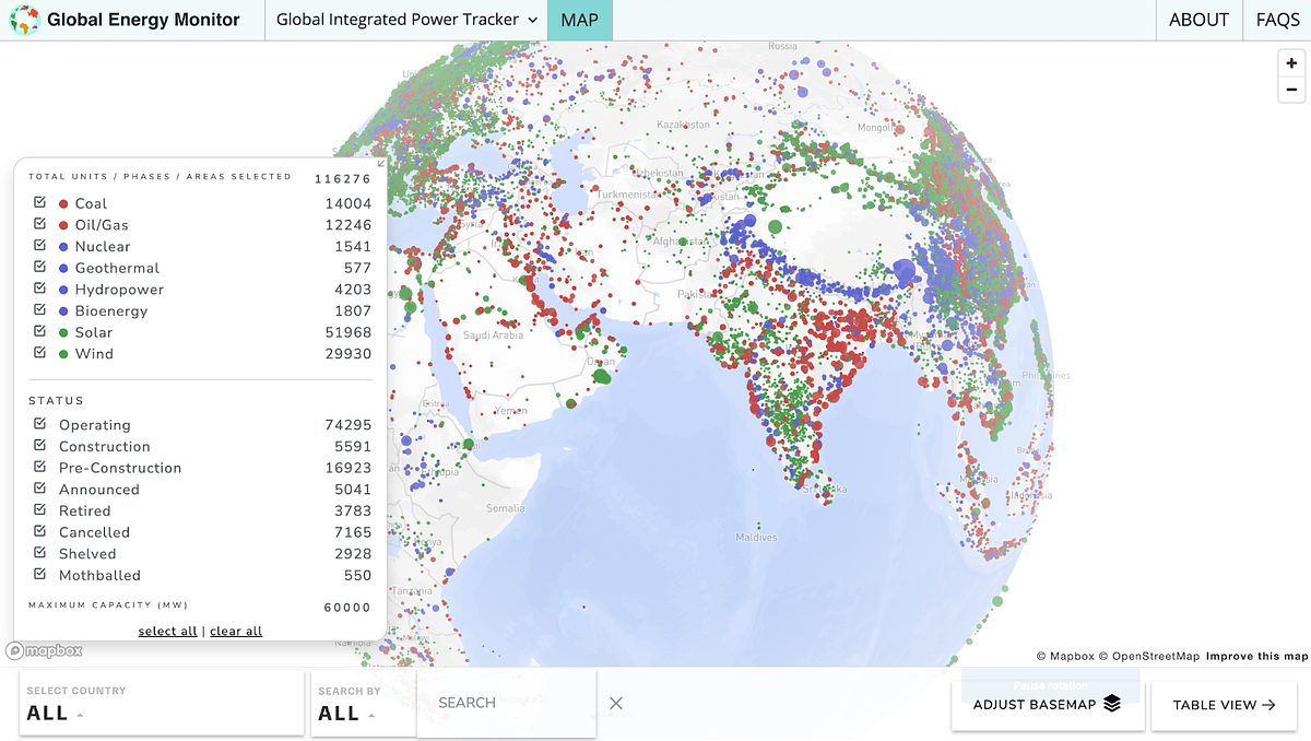 Making Maps with Global Energy Monitor | by mikel | Earth Genome | Medium