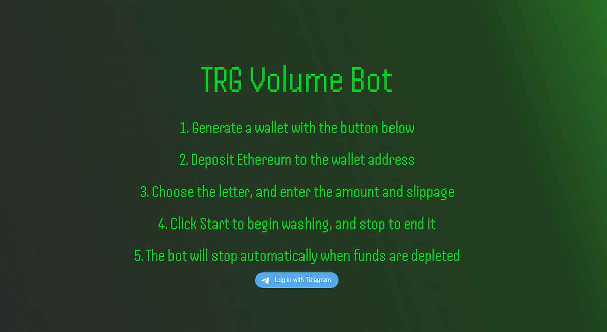 Volume Bot for The Rug Game - from Do$M | by Dominic Ryder | Medium
