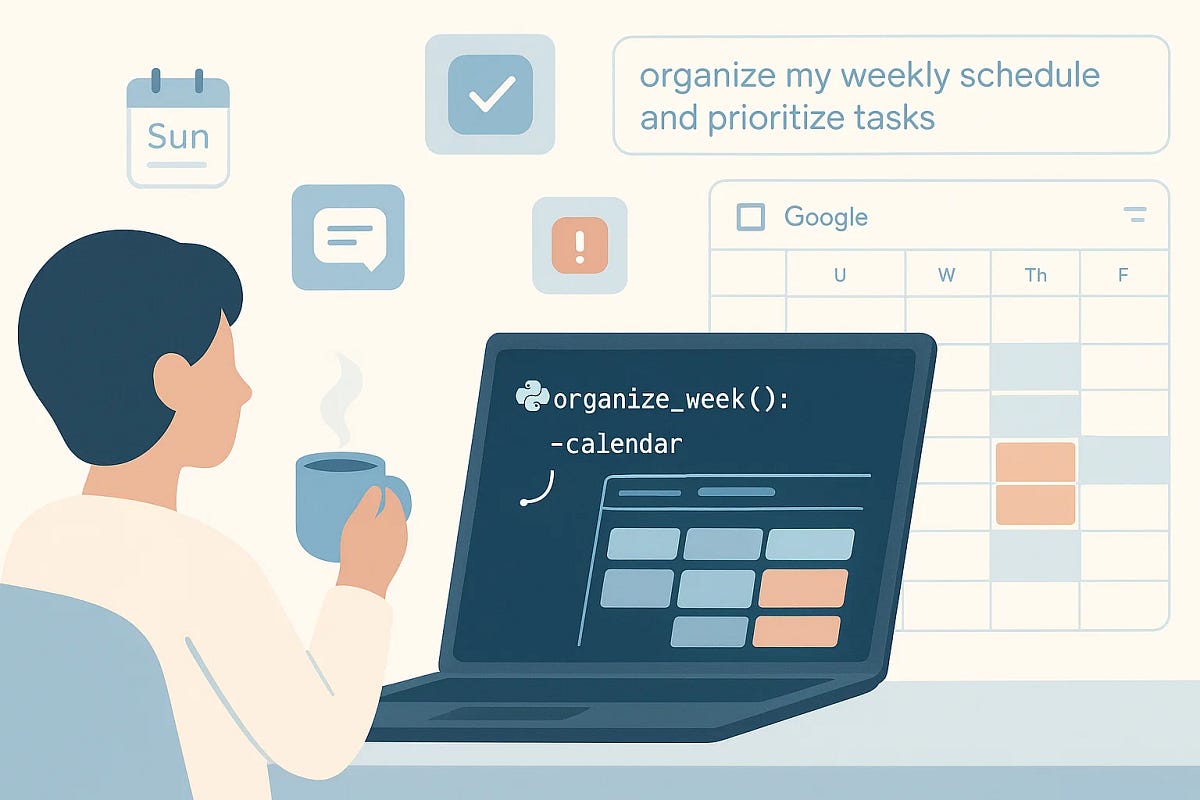 How I Built a Smart Calendar Assistant With Python That Plans My Week for Me | by Zain Shoaib ...