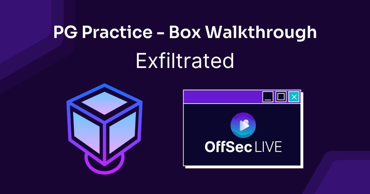 Offsec Exfiltrated Walkthrough. rustscan -a 192.168.158.163 | by batya | Oct, 2024 | Medium