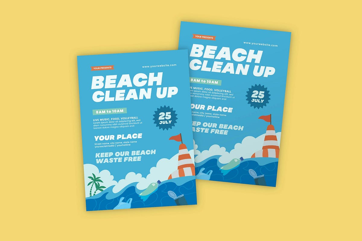 Beach Clean Up Flyer | by Aquaartificer | Jun, 2024 | Medium