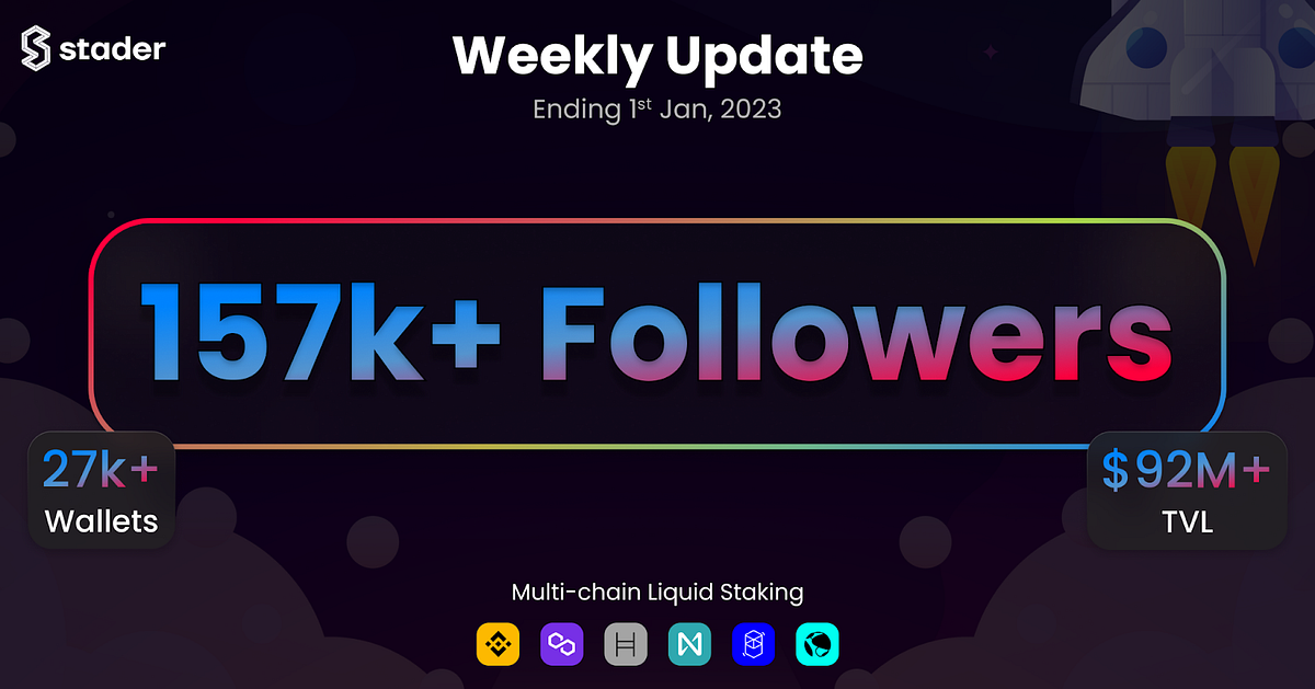 Stader’s Weekly Update (1st Jan, 2023) | by Stader Labs | Medium