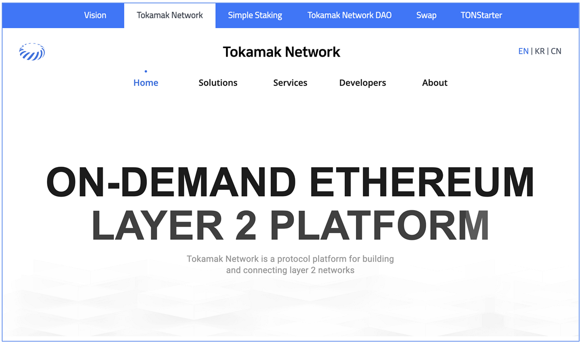 토카막 네트워크 홈페이지의 GNB(Global Navigation Bar) 안내 | by Tokamak Network | Tokamak Network | Medium