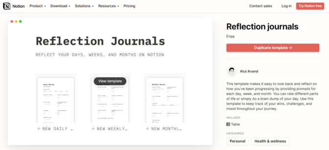15 Notion Journal Templates to Master Your Thoughts | by ...