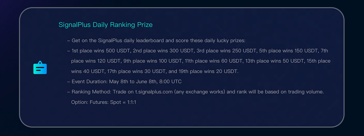 Trading on Deribit: Everyday is fun and wins with SignalPlus | by Kathy Chow | May, 2024 | Medium