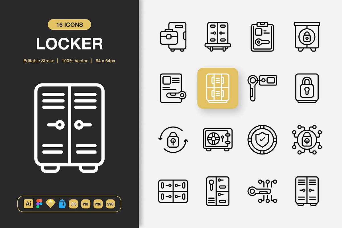 Locker Icons - Zenzest - Medium