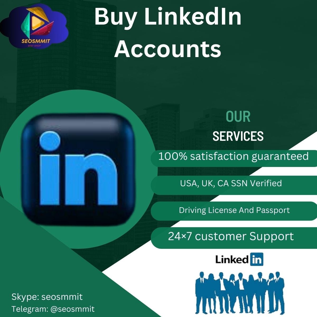 USA Verified LinkedIn Accounts-professional network & grow business ...