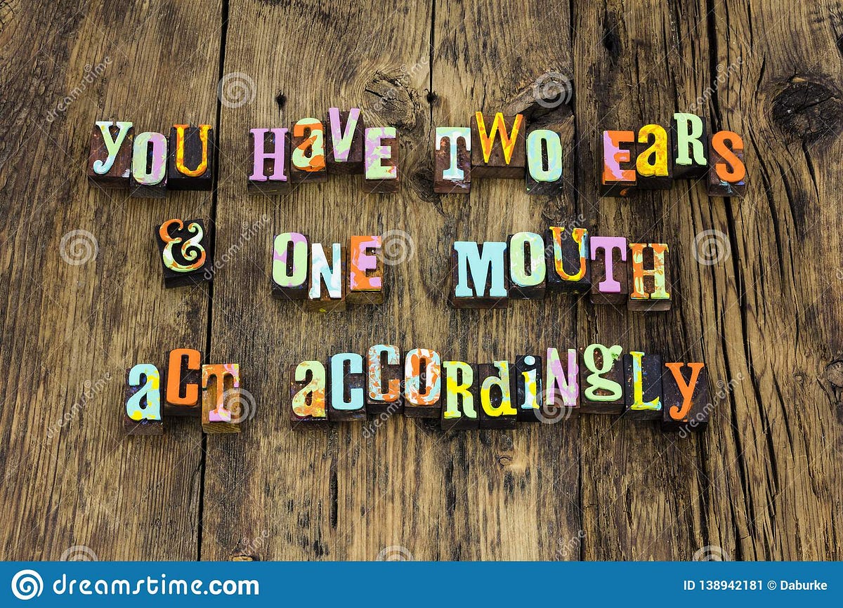 GOD GAVE US MOUTH THAT CAN CLOSE AND EARS THAT CAN’T. | by Meg-Sharon ...