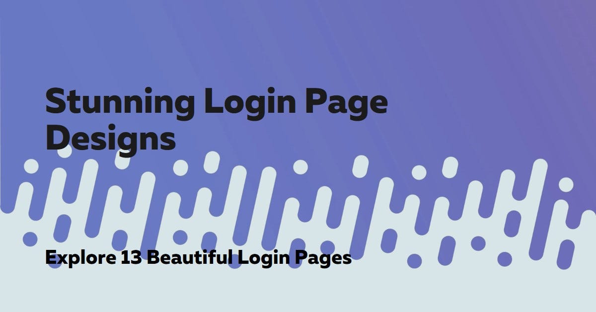 13 Super Beautiful Login Pages (with Source Code) | by Xiuer Old ...