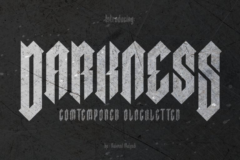 Darkness Font | by audrey97 | Jun, 2024 | Medium
