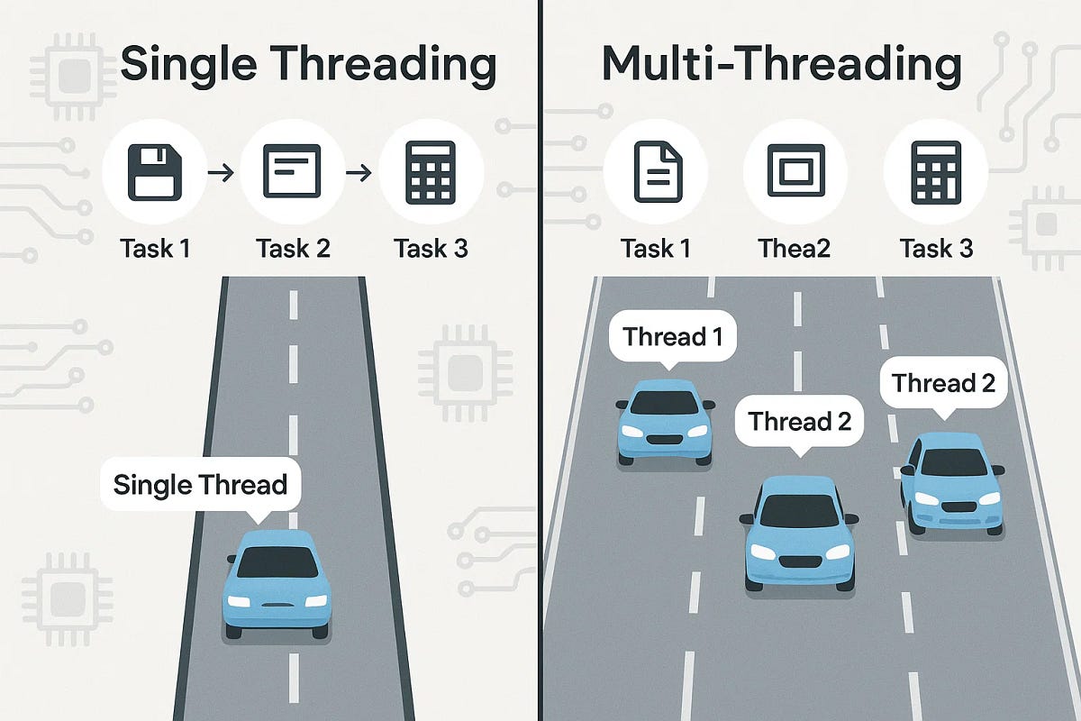 Single vs Multithreading Explained for Beginners | Medium
