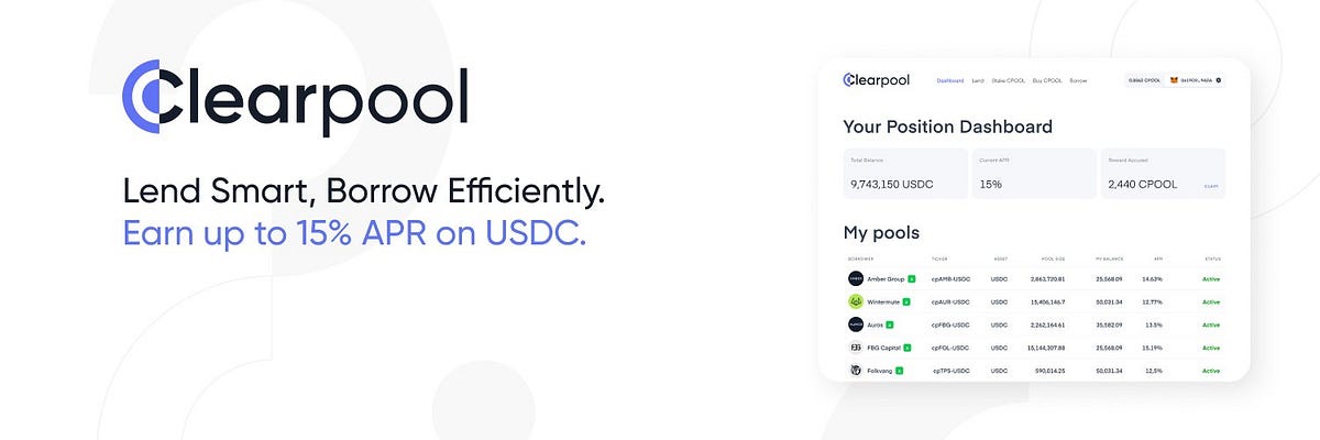 Clearpool’s DeFi Strategies Explained | by Jinming | Coinmonks | Medium