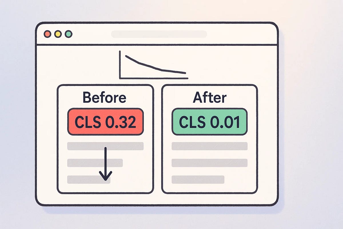 How One CSS Hack Dropped My CLS Score to 0.01 | by The CS Engineer | Sep, 2025 | Medium