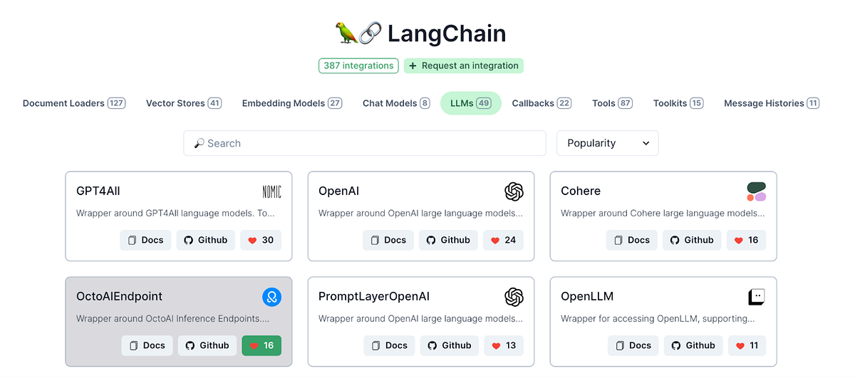 Build Llm Apps With Open Source Models Using Octoai Langchain By Team Octo Octoai Medium