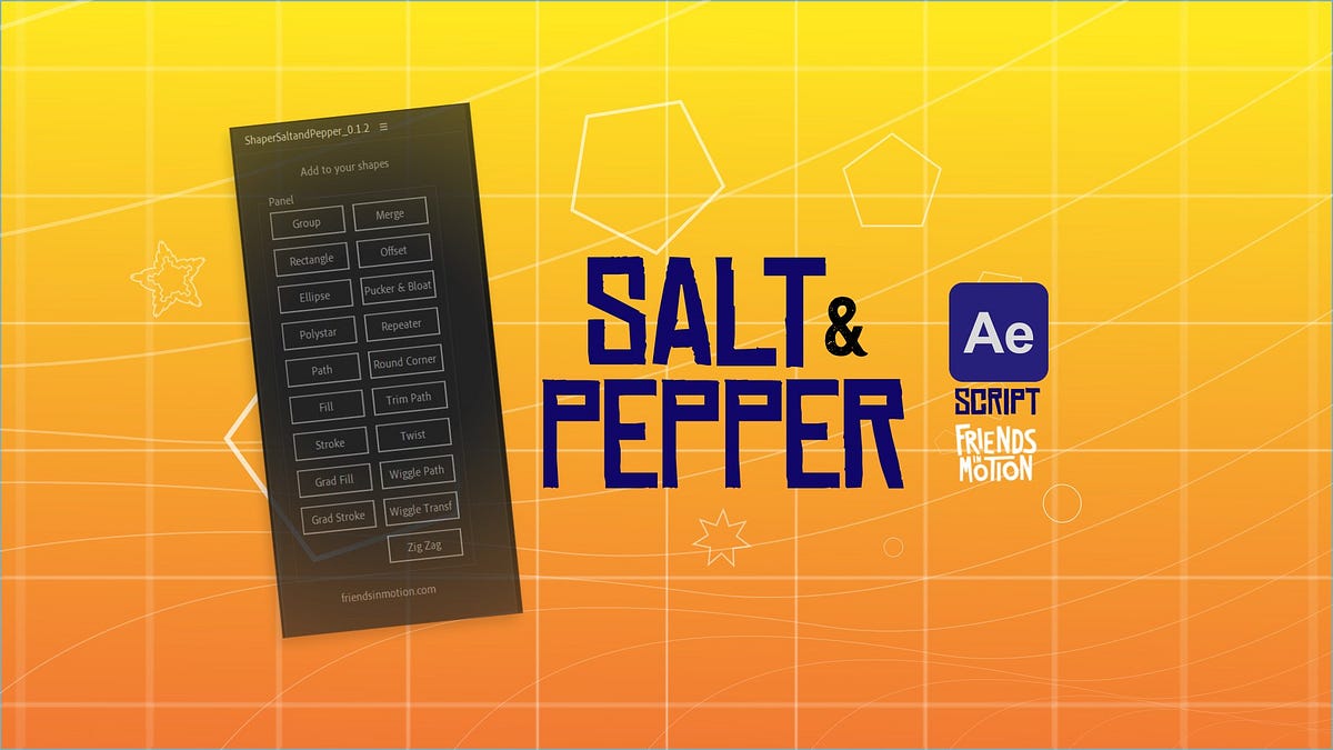 🚀 Unveiling the Salt & Pepper Script: A Must-Have Tool for AE Animators ...