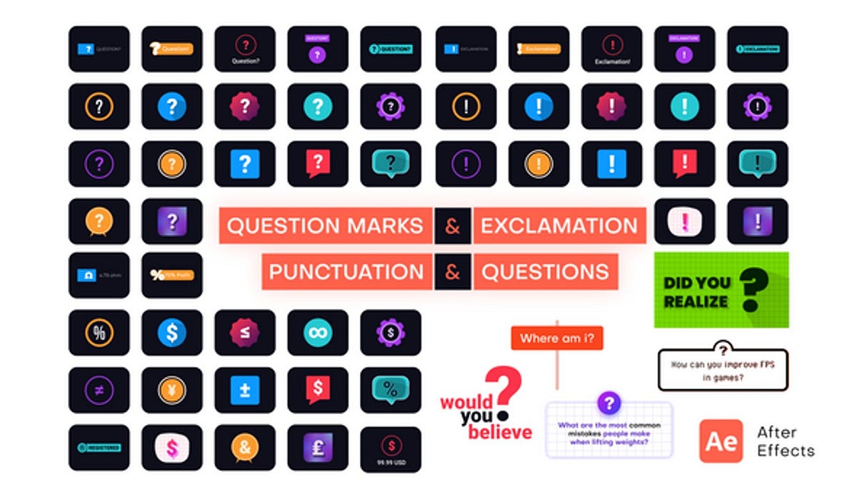 Question Marks, Exclamation, Punctuation & Questions - Nebulaninja - Medium