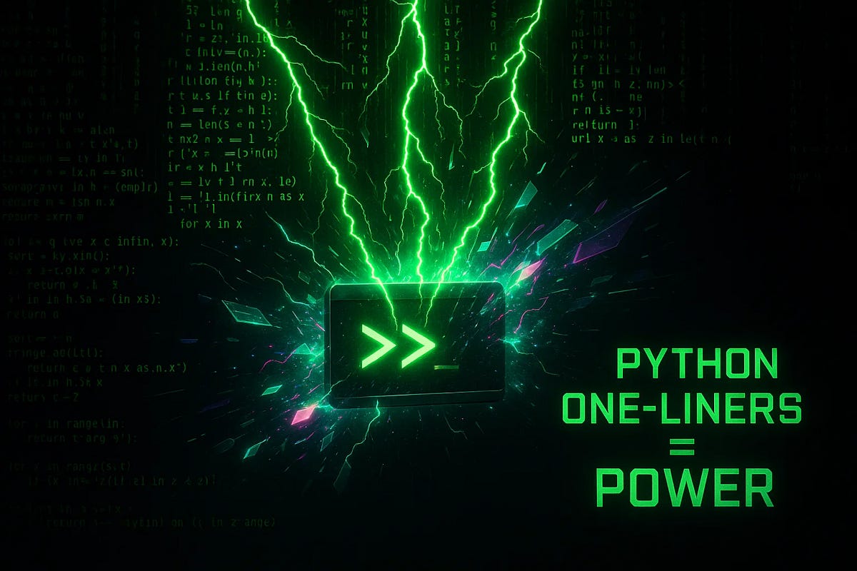 20 Python One-Liners That Feel Like Superpowers | by Abdur Rahman | Codrift | Sep, 2025 | Medium