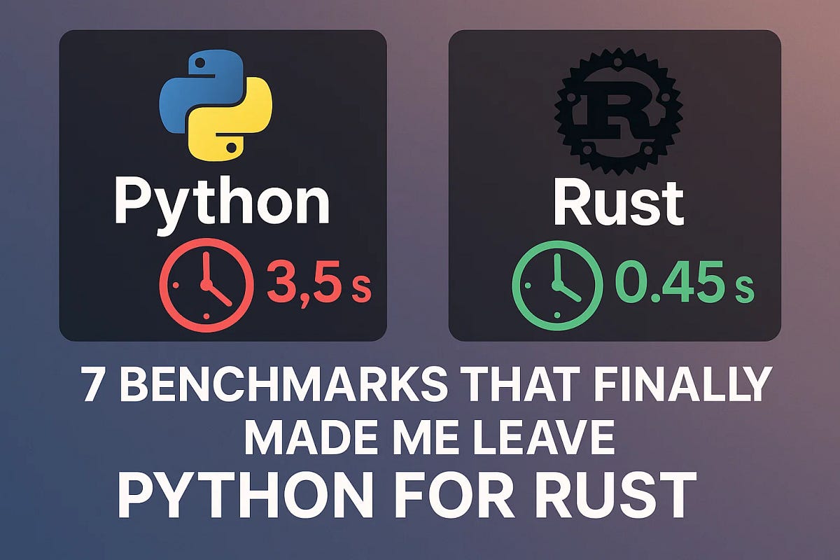 7 Benchmarks That Finally Made Me Leave Python for Rust | by Diya ...