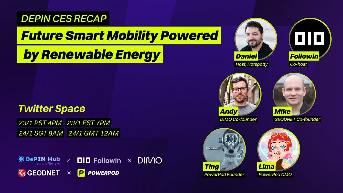Twitter space with DIMO and GeodNet Recap | by PowerPod | Medium