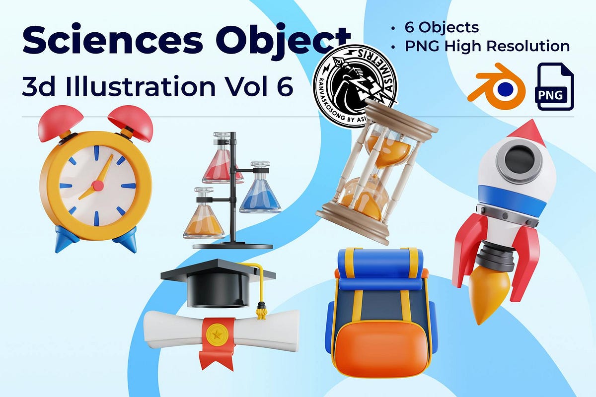 Science Objects 3D Illustration Objects Graphics | by Digitaldynamo | May, 2024 | Medium