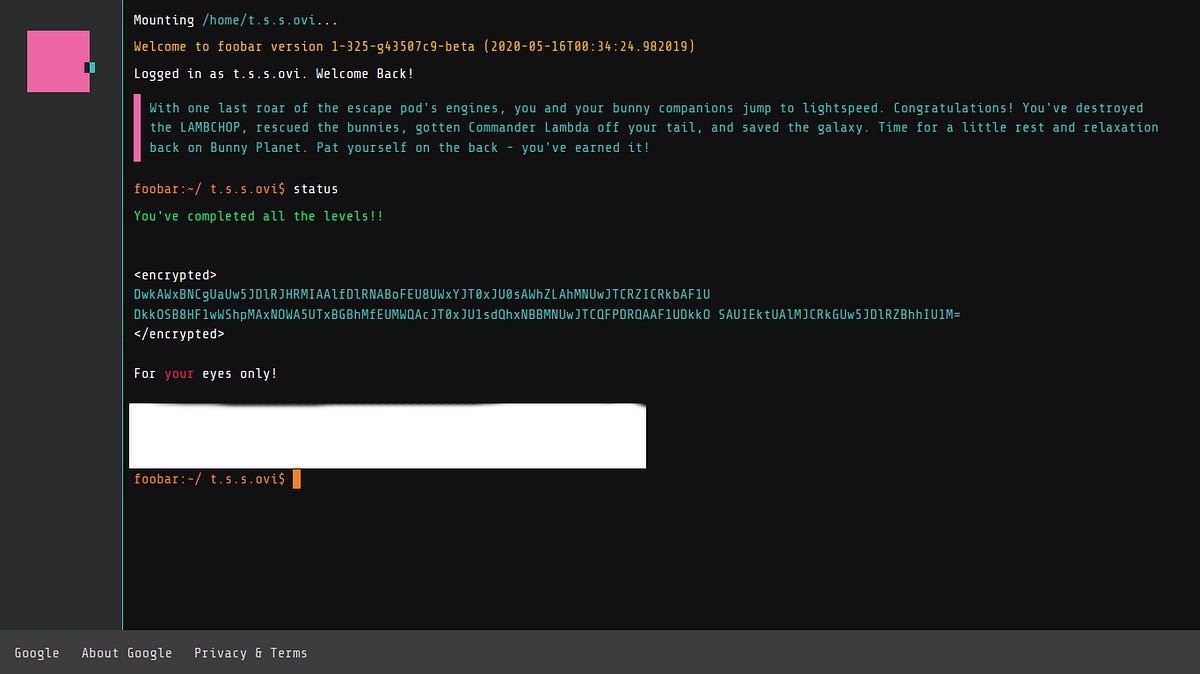 Google Foobar Challenge Problem Collection | by Tusamma Sal Sabil | Medium