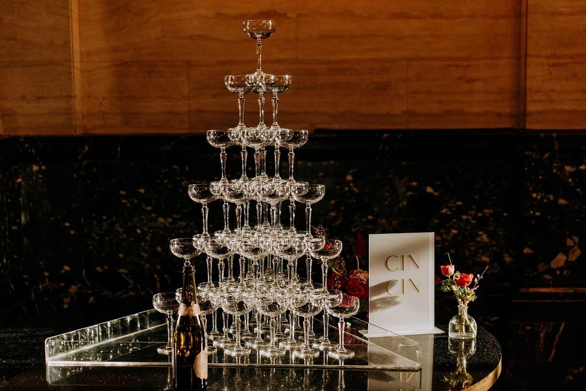 Elevate Your Celebrations with Elegant Champagne and Prosecco Towers ...