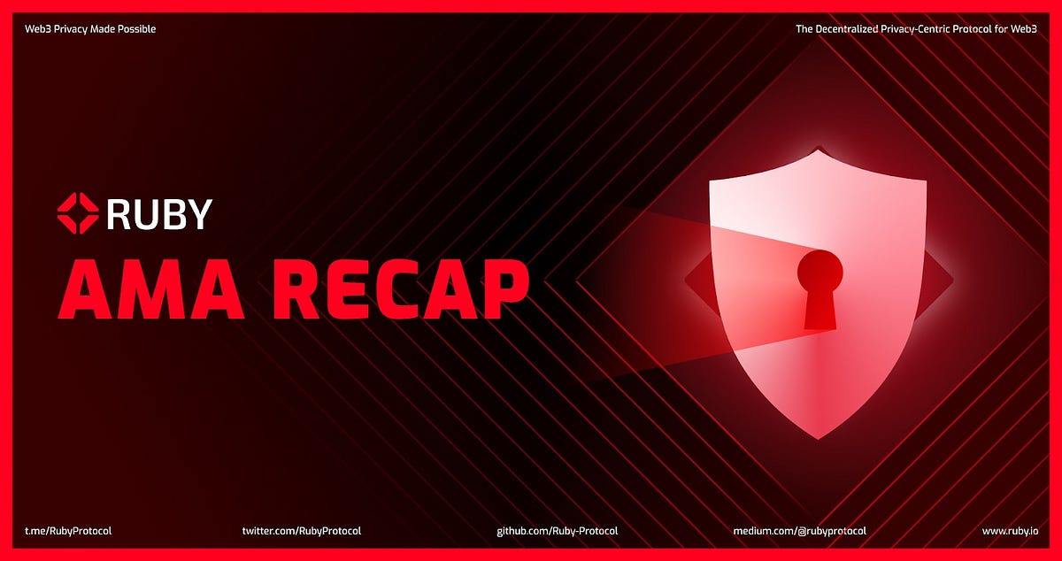 Ruby Protocol — AMA Recap. Fellow Rubies, | by Ruby Protocol | Medium