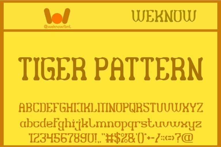 Tiger Pattern Font | by kaisunnan8 | Aug, 2024 | Medium
