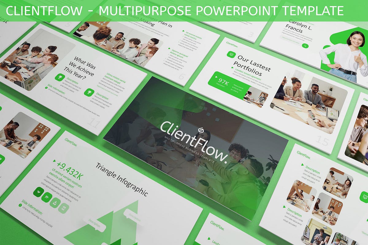 Clientflow — Multipurpose Powerpoint Template | by Olivergray | Oct ...