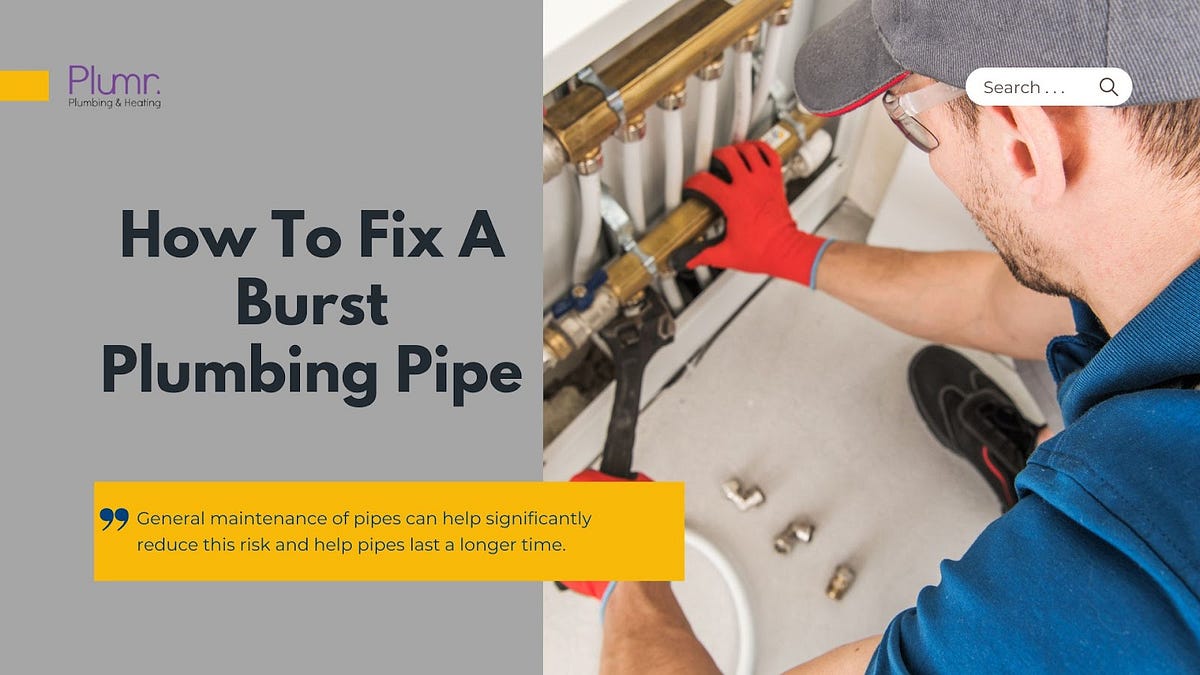 How To Fix A Burst Plumbing Pipe. A burst pipe is a common problem in ...