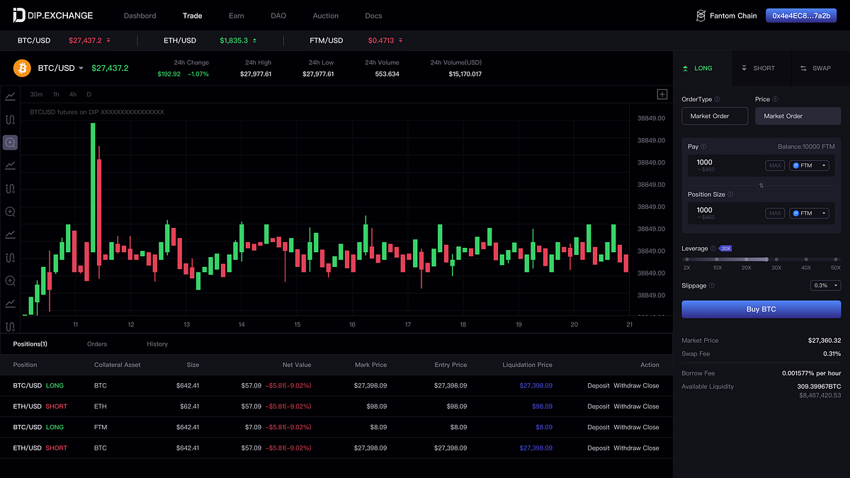 Introducing DIP Exchange. Better decentralized perpetual exchange | by DIP Exchange | DIP Exchange