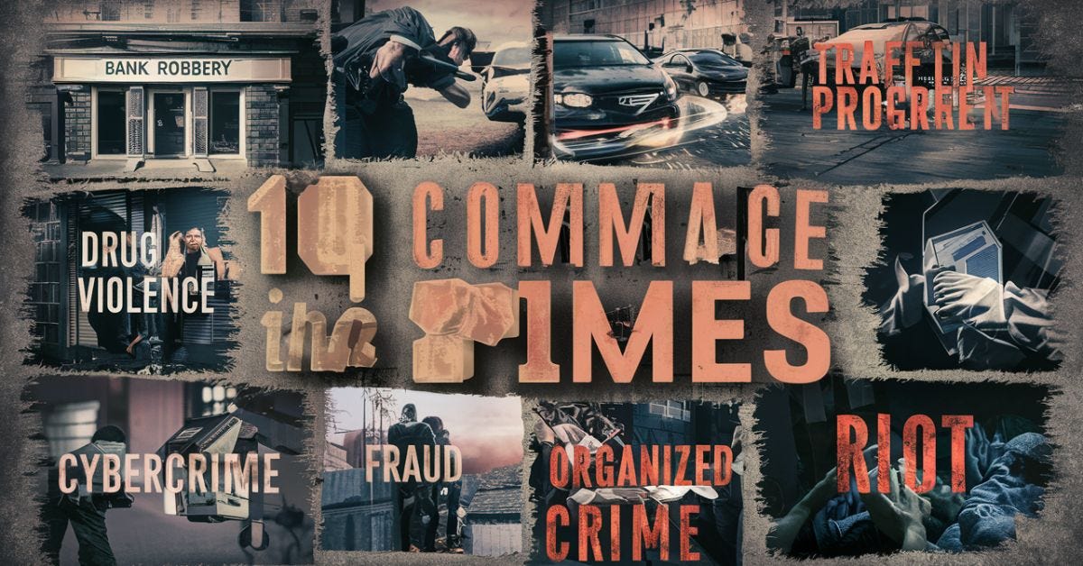 TOP 10 Common Crimes In The World | by Hammad Ali | Medium