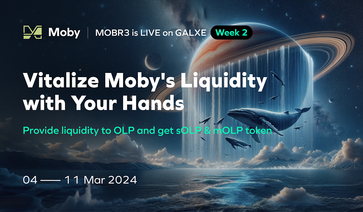 Playbook MOBR3: (2) Vitalize Moby’s Liquidity with Your Hands | by Moby | Medium