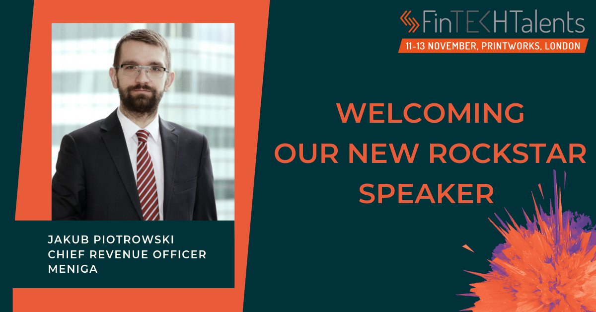 See Jakub Piotrowski speak at FinTECHTalents on 11 Nov and meet the ...