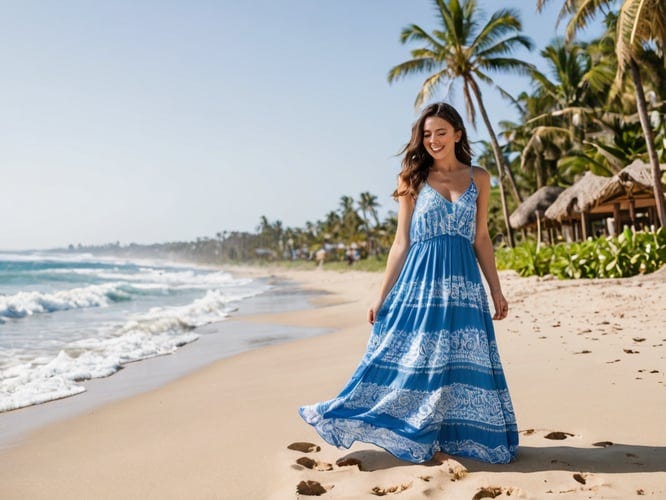 Blue Flowy Maxi Dresses | by Sondra Thompson | Medium