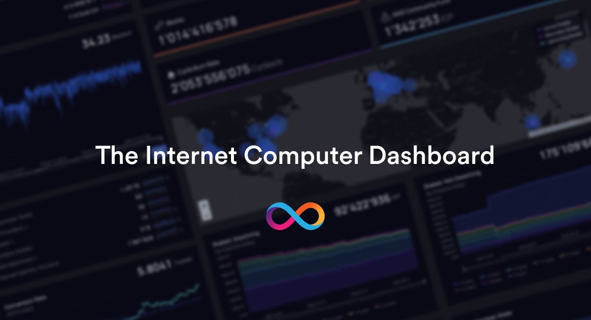 The Internet Computer Dashboard: Decentralization, Governance ...