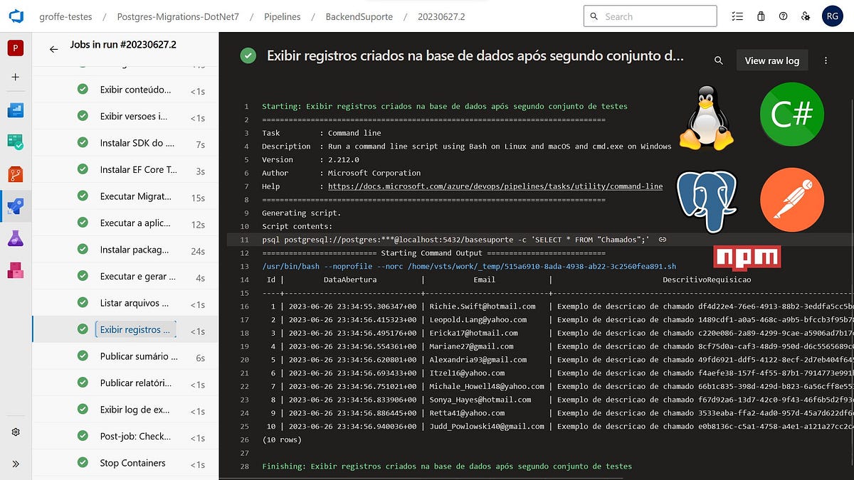 Automatizando Testes De Integração Um Exemplo Com Azure Devops Postgresql Postman E Net 7 2478