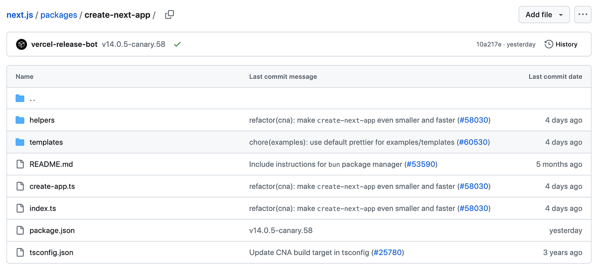 Next.js Codebase Analysis create-next-app Folder Location | by Ramu Narasinga | Jan, 2024 | Medium