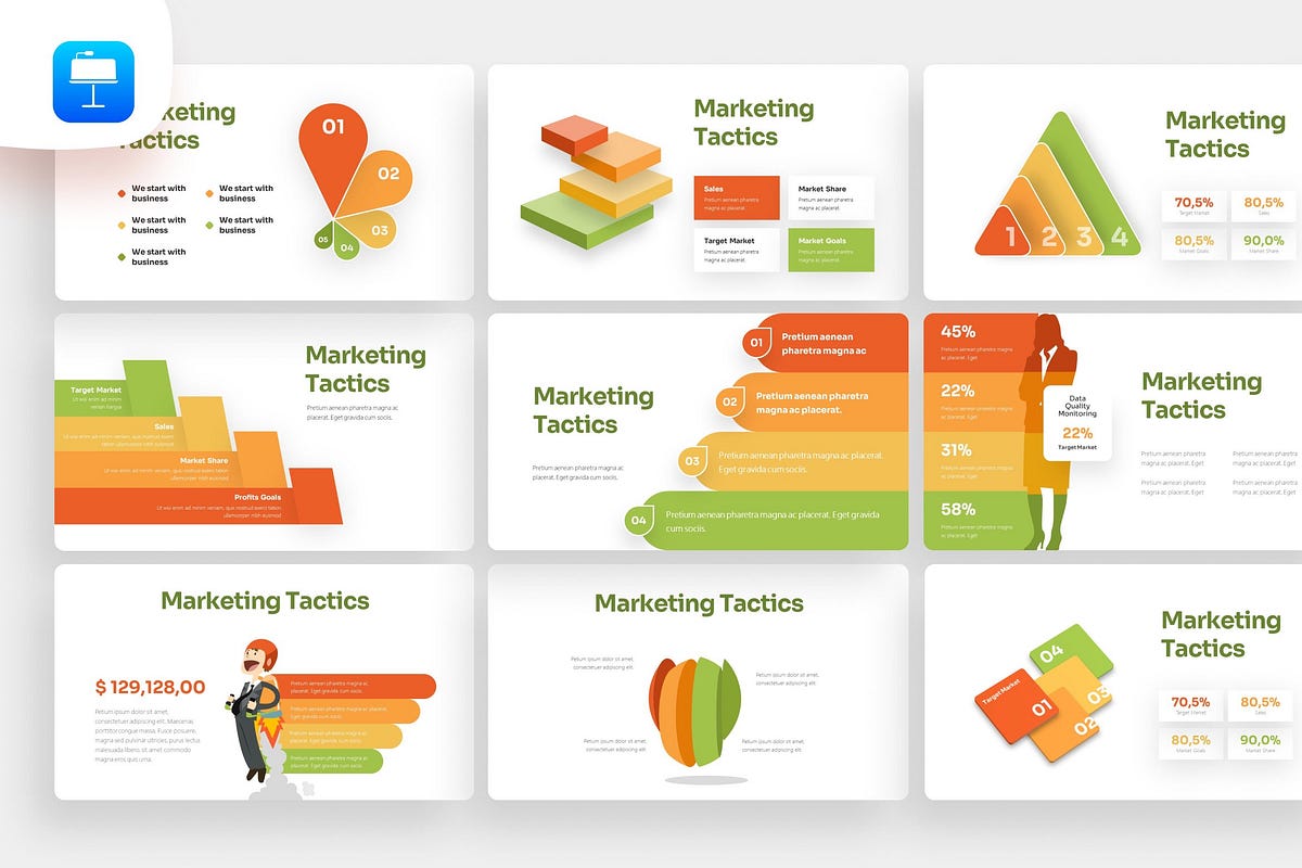 Marketing Tactics Infographic Keynote Presentation | by Cybercrescent ...